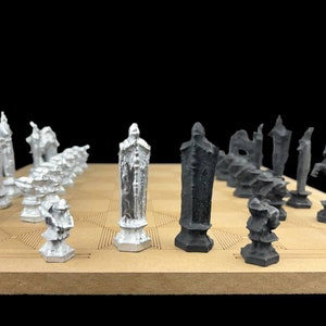 Elegant Metal Wizard Chess Set With Engraved Name Plate | Exquisite ...