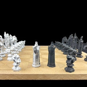 Elegant Metal Wizard Chess Set With Engraved Name Plate | Exquisite ...