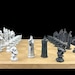 Elegant Metal Wizard Chess Set With Engraved Name Plate Exquisite ...