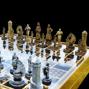 Historical Metal Chess Set Most Special Gift, Personalized Luxury Chess ...