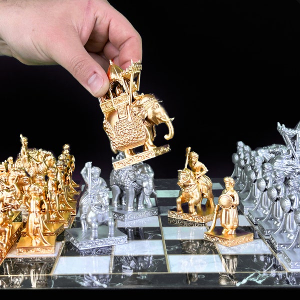 Indian Chess Set - Etsy