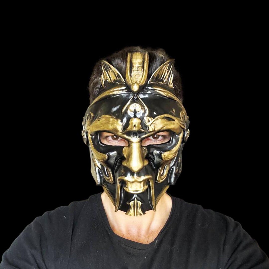 Spartan Gladiator Mask Handmade Leonidas Knight Full Face Helmet ...