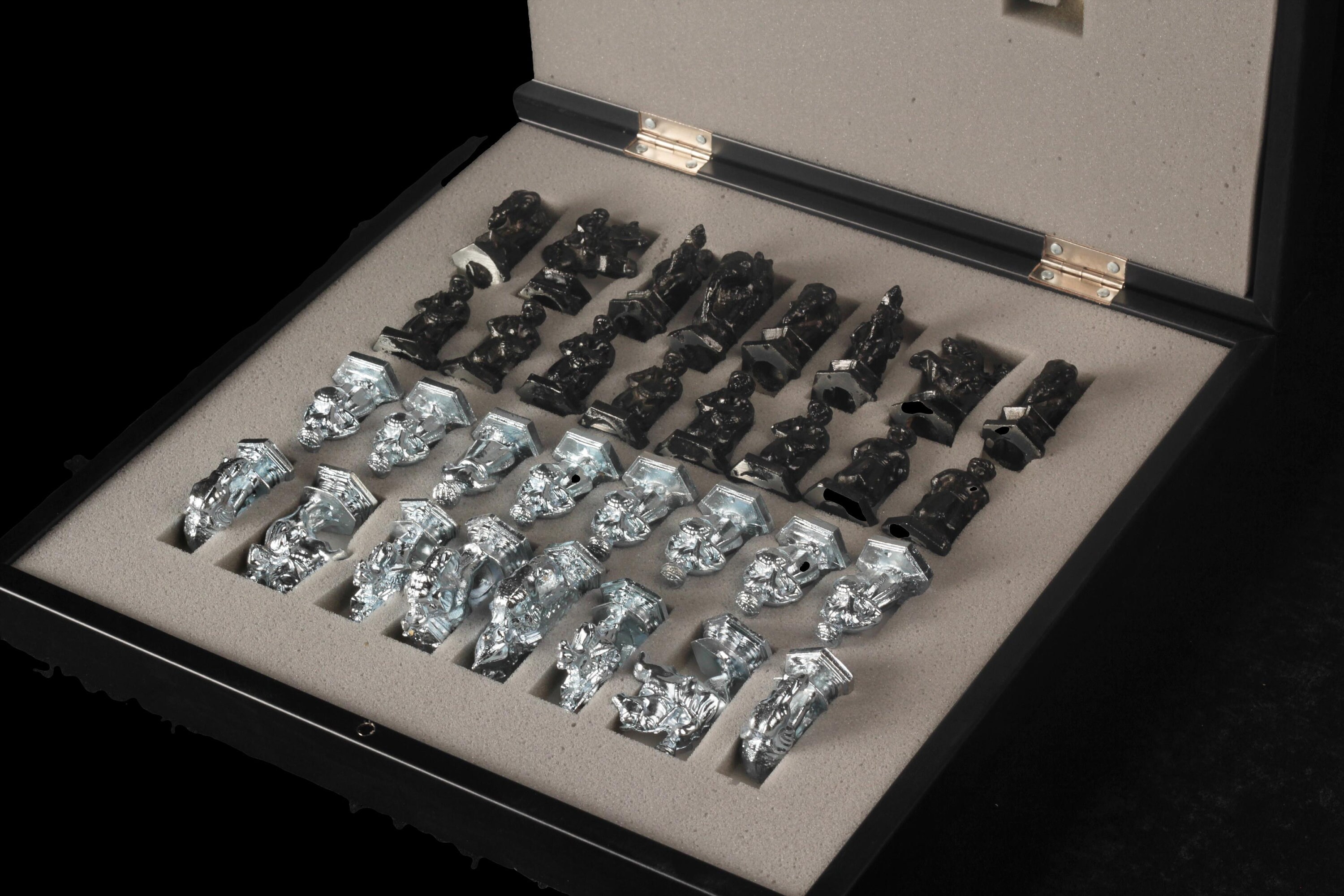 Metal Indian Chess Set With Engraved Name Plate Indian Chess Set and ...