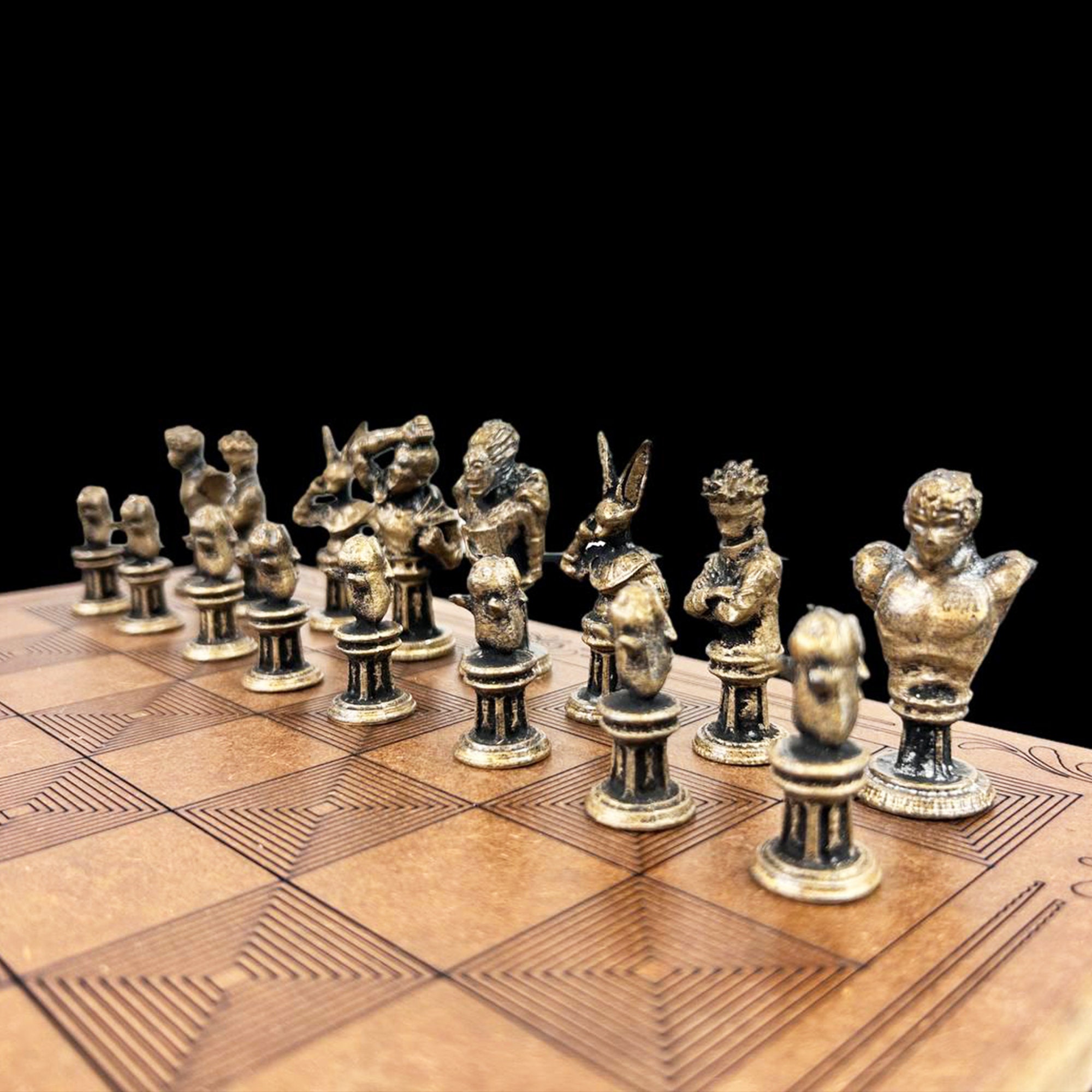 Custom Metal Anime Chess Set: Personalized Engraved Board - Etsy
