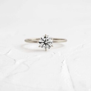 1.00 Carat D Color, VS1 Clarity, IGI Certified Round Cut Lab Grown ...