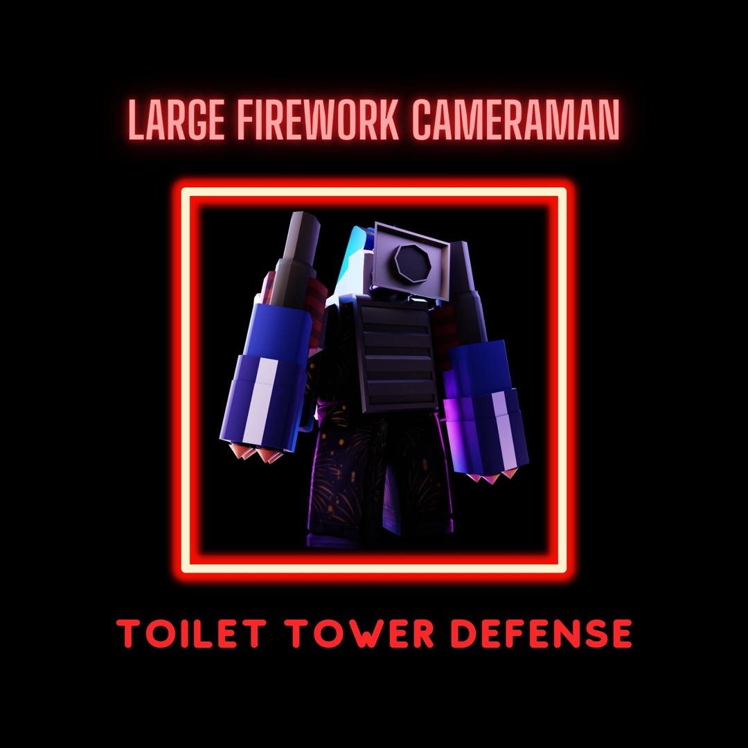 Large Firework Cameraman | Toilet Tower Defense | TTD | ROBLOX - Etsy