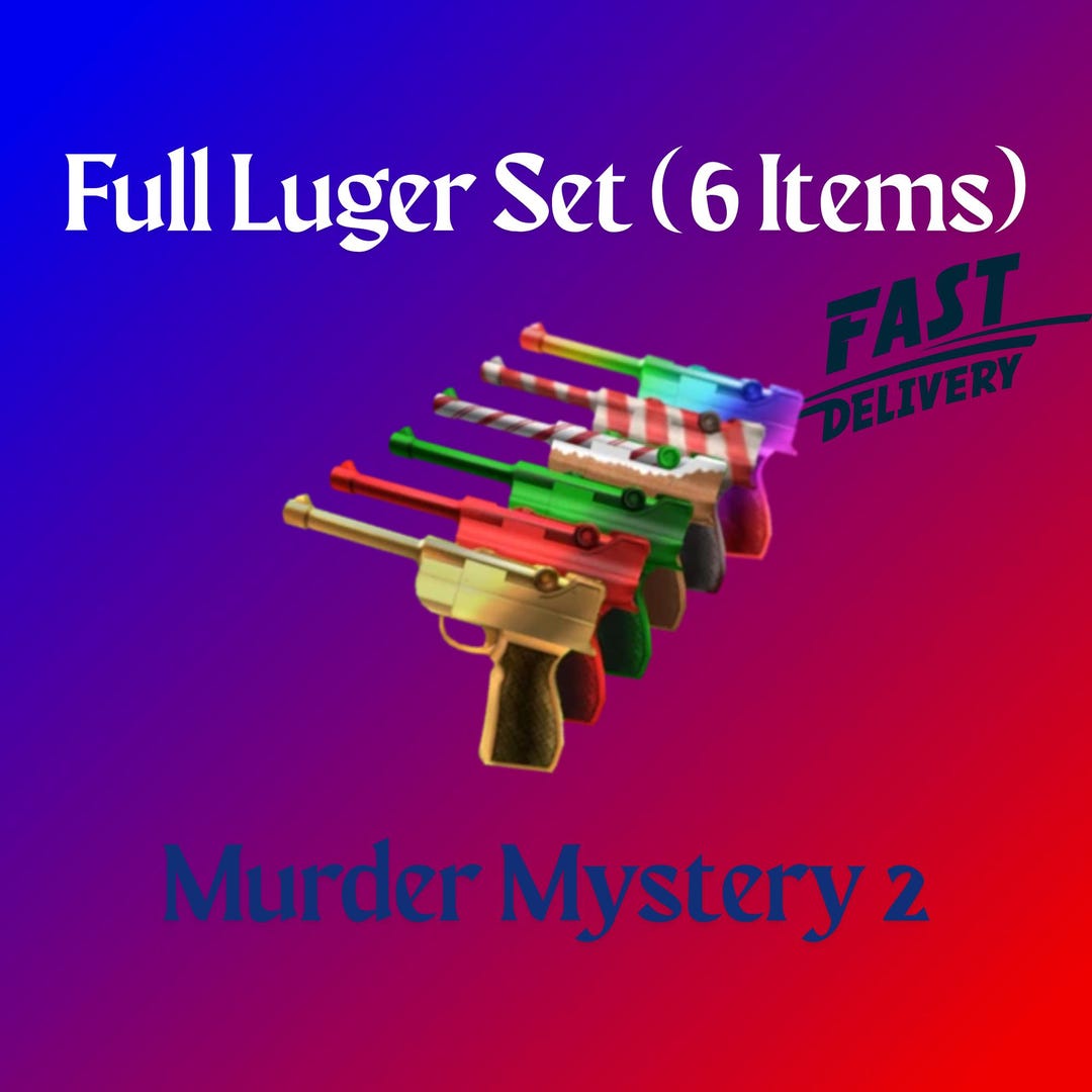 Roblox Murder Mystery 2: Conjunto completo de Luger (6 armas) - Etsy ...