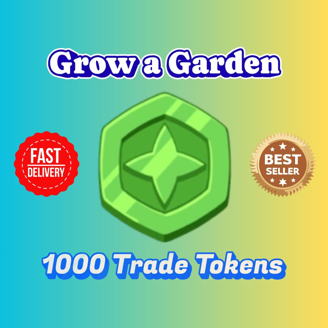 Roblox Grow A Garden: 1000 Trade Tokens (green Token) - Etsy