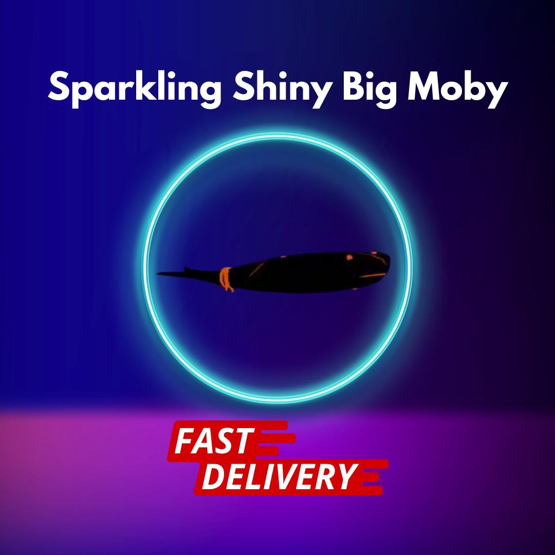 Sparkling Shiny Big Moby | Fisch | Roblox - Etsy