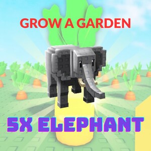 Roblox Grow A Garden: 5x Elephant - Etsy