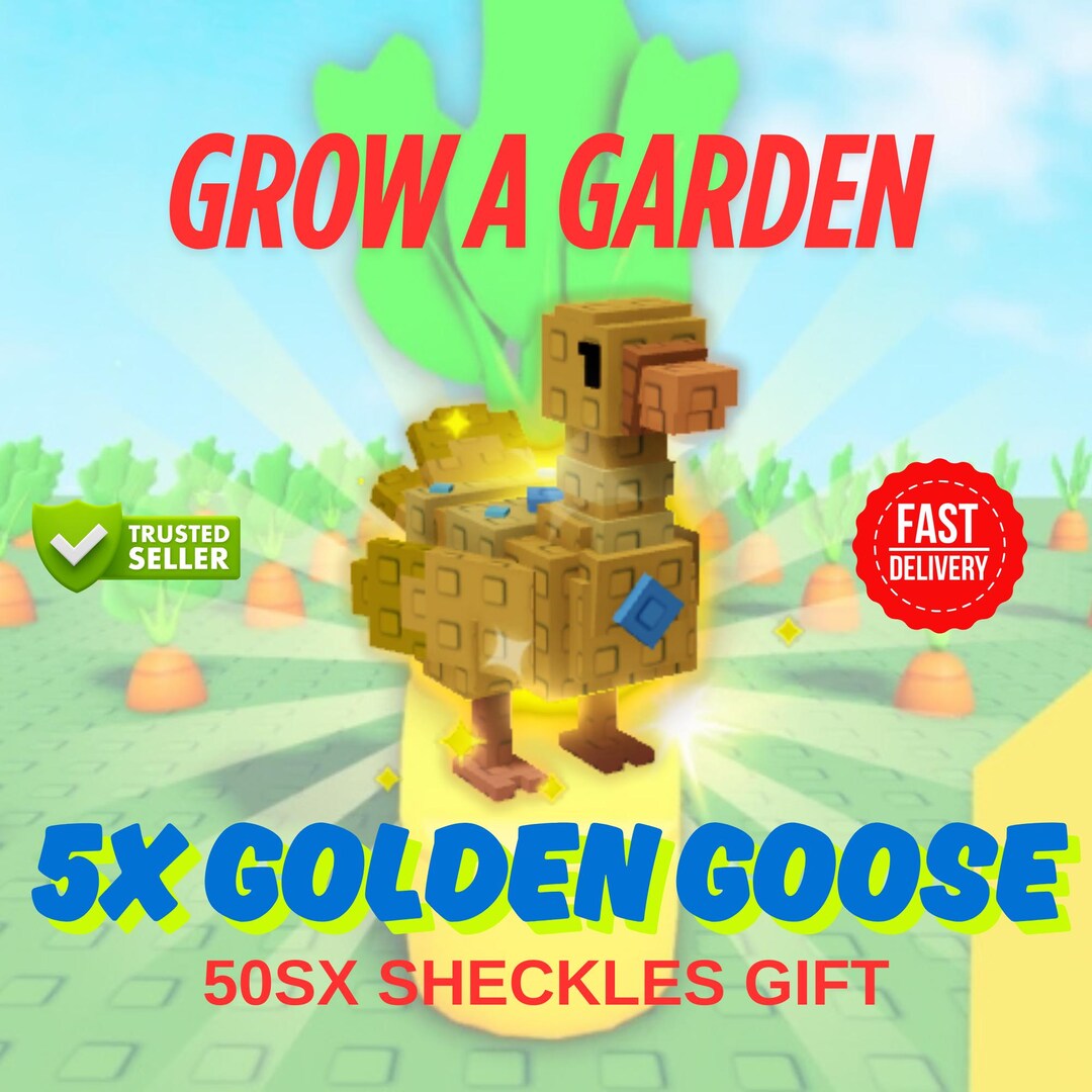 Roblox Grow A Garden: 5x Golden Goose Pet + 50 SX Sheckles - Etsy Canada