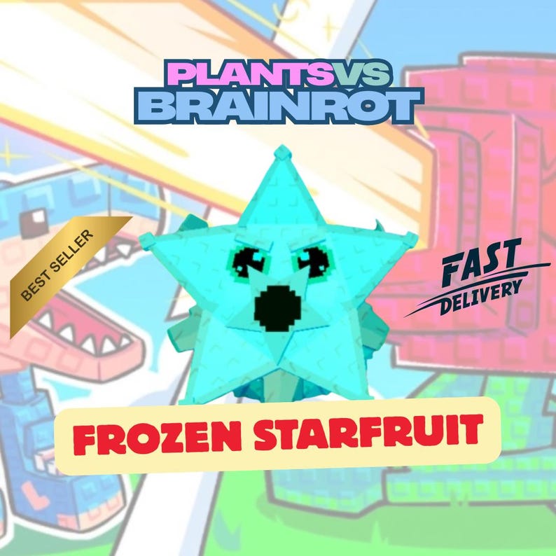 Frozen Starfruit | Plants Vs Brainrot | Roblox | PVB - Etsy