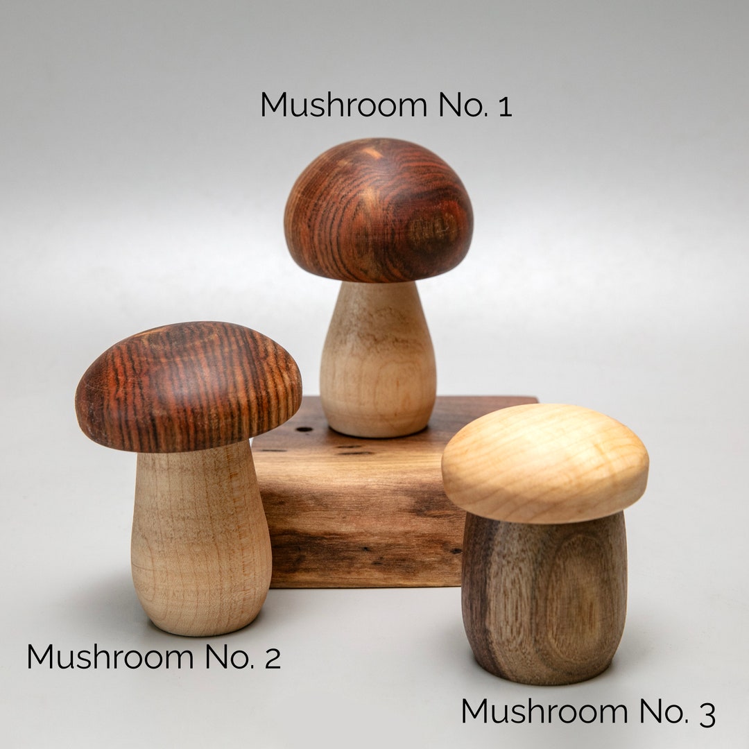 Turned Mushroom Boxes | Wooden Mushroom Boxes - Etsy