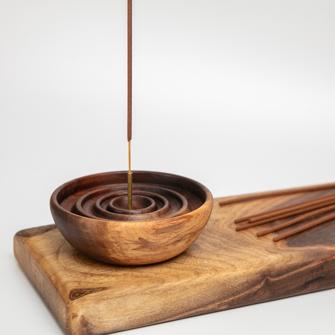 Hand Turned Rippled Walnut Incense Burner - Etsy