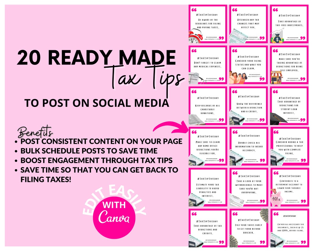 Tax Preparer Templates | Social Media Posts for Tax Pros | Tax Pro ...