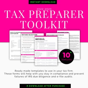 Tax Preparer Intake Forms | Custom Tax Office Forms | Tax Preparer ...