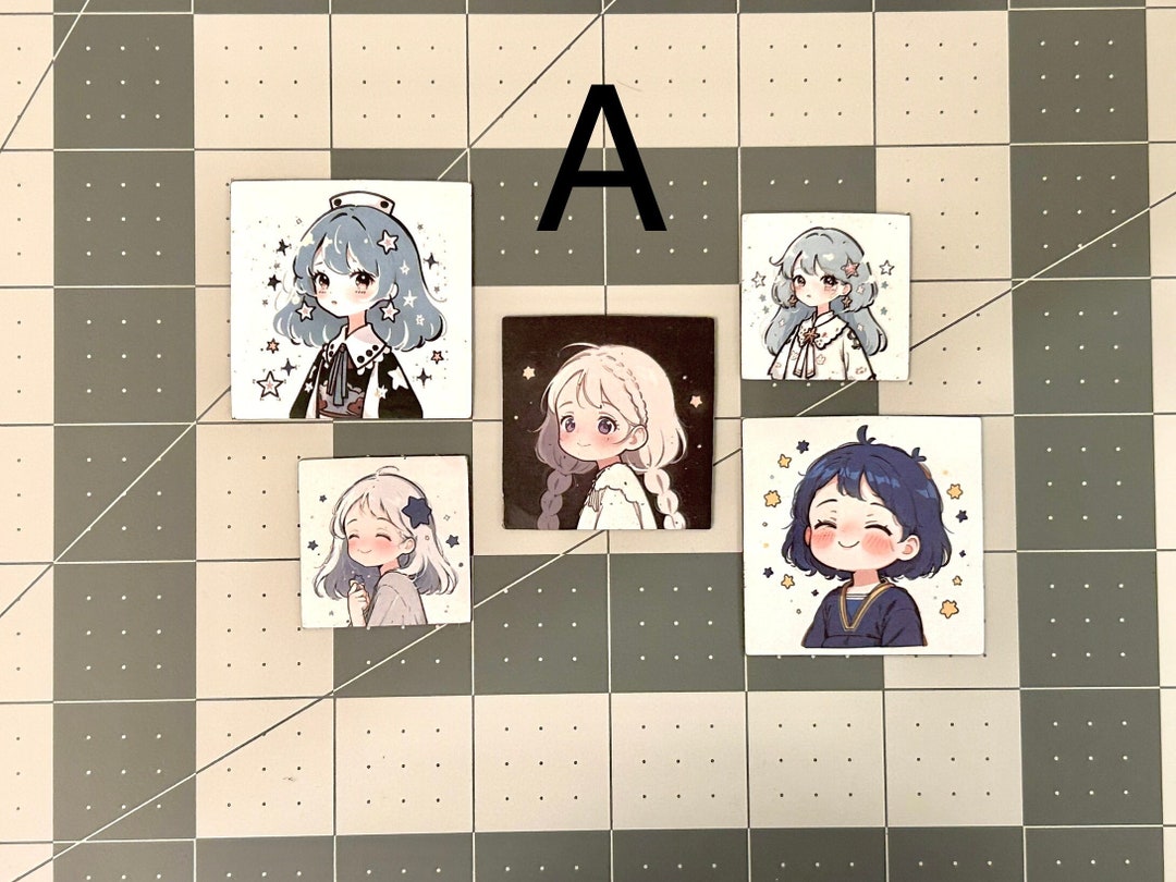 Cute Anime Girl Refrigerator Magnets - Etsy
