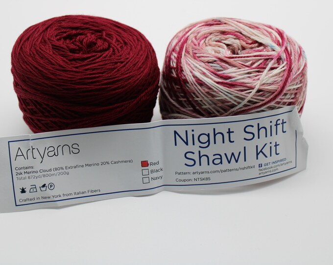 Artyarns - Night Shift Shawl Kit - Etsy