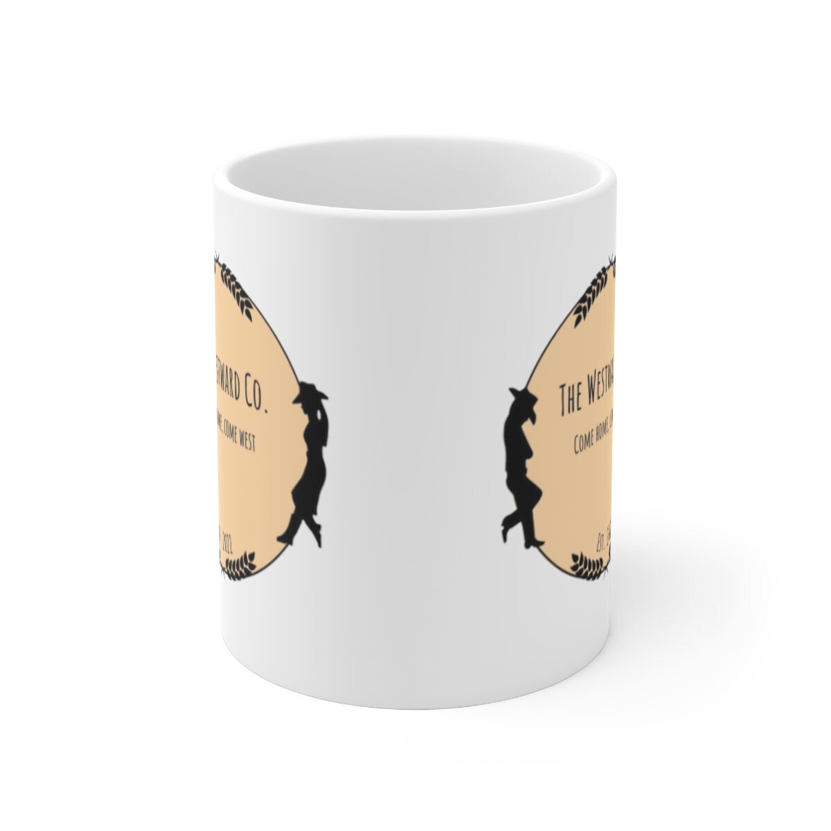 The Westward Co. Western Cowboy Themed Coffee Cup Ceramic Mug Home ...