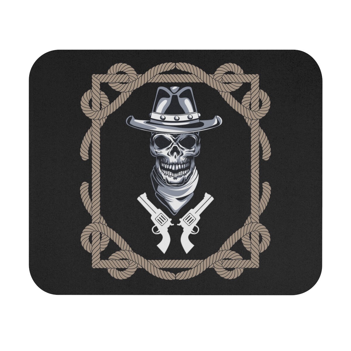 Western Themed Country Cowboy Skull Revolvers Mouse Pad (rectangle) - Etsy