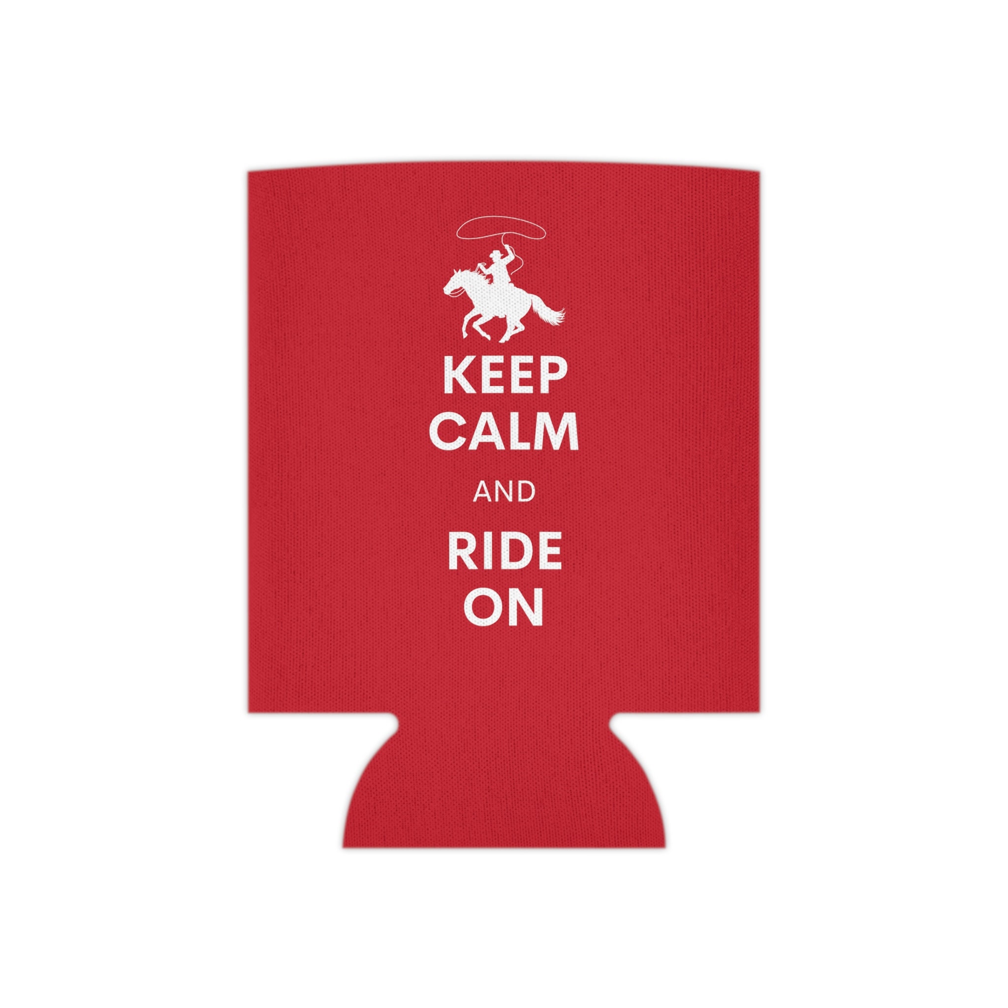 Western Themed Country Cowboy Keep Calm and Ride on Can Cooler Sleeve ...