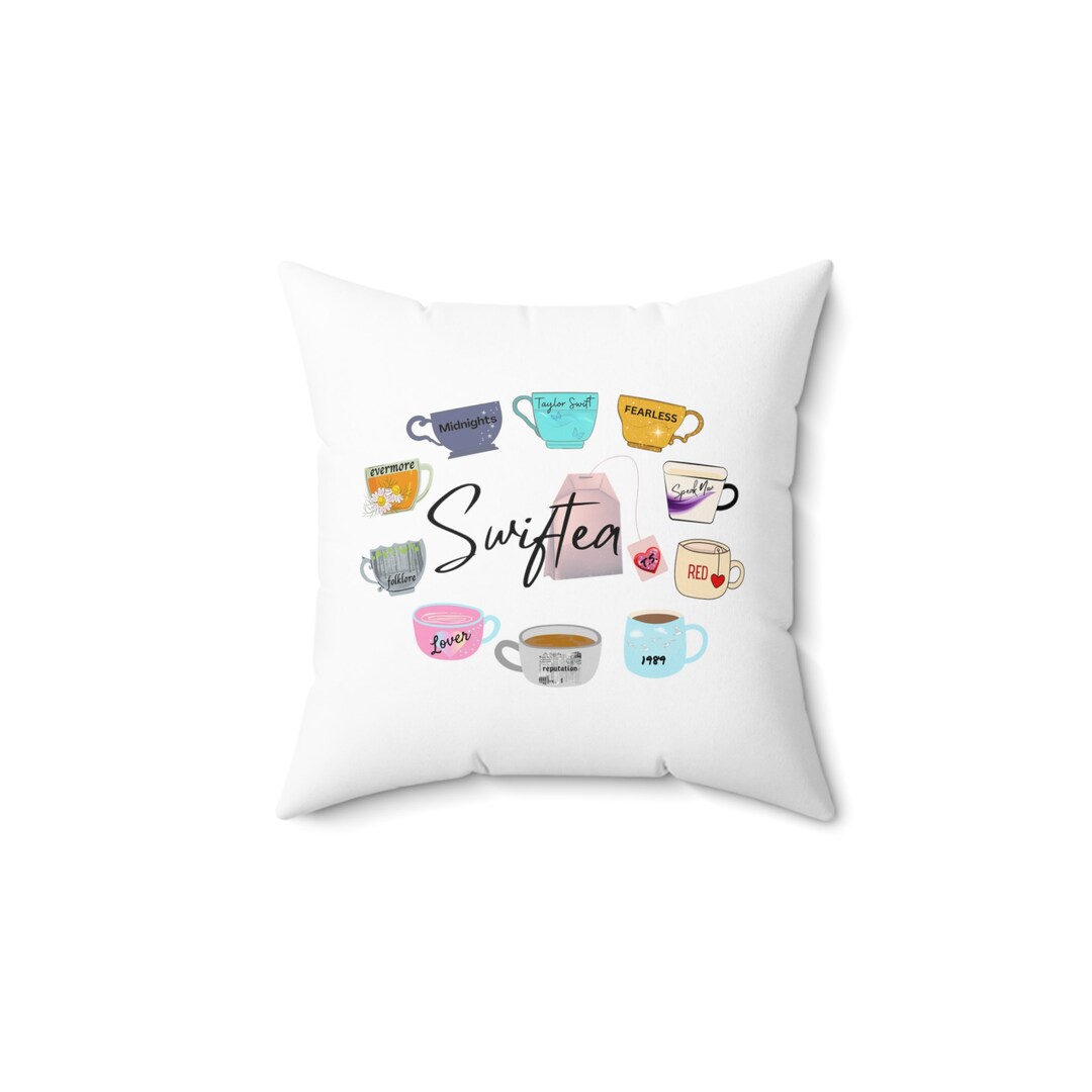 Taylor Swift Pillow Swiftea FREE SHIPPING to USA - Etsy
