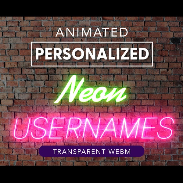 Animated Twitch Name Overlay - Etsy