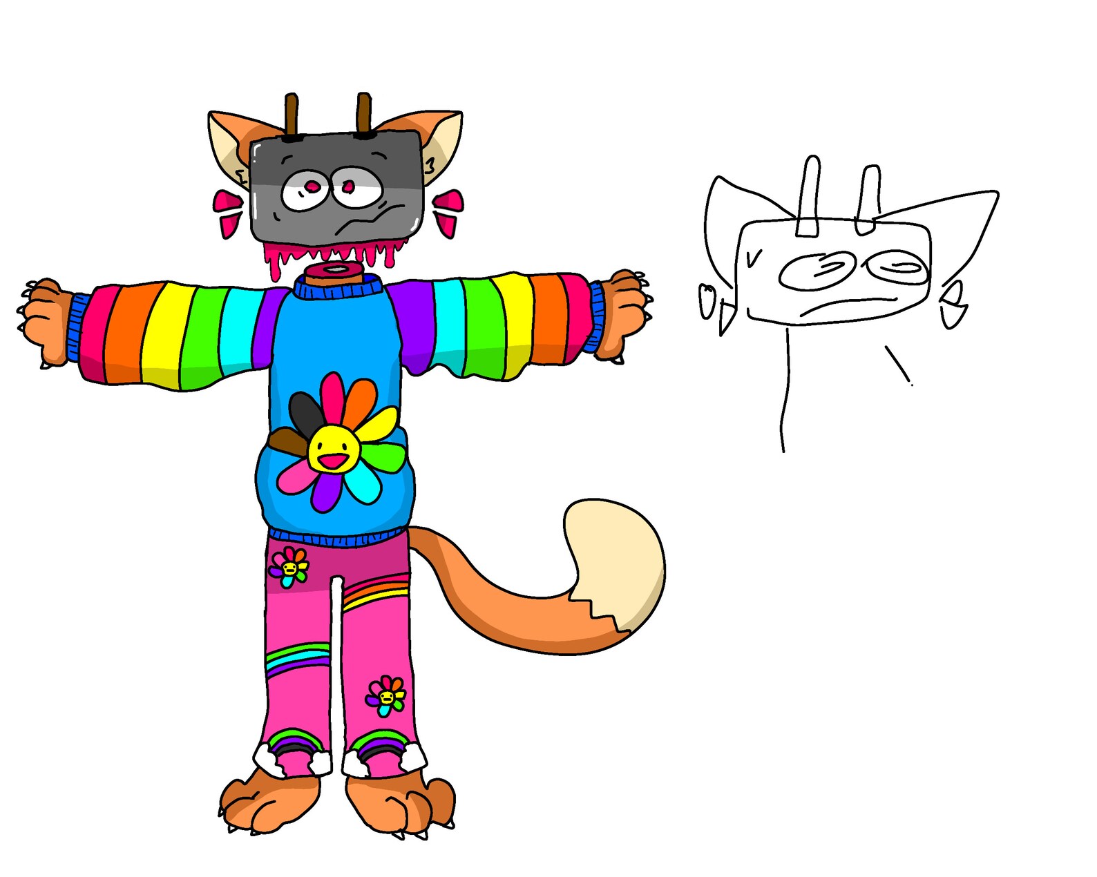 Weirdcore Cat Adopt - Etsy