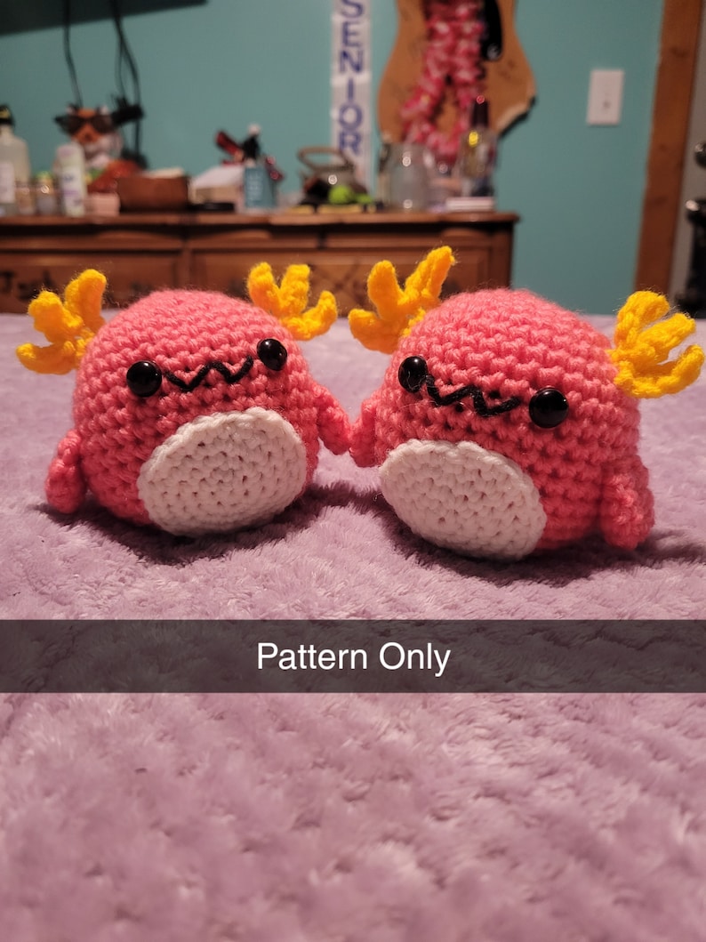 Axolotl Crochet Pattern - Etsy