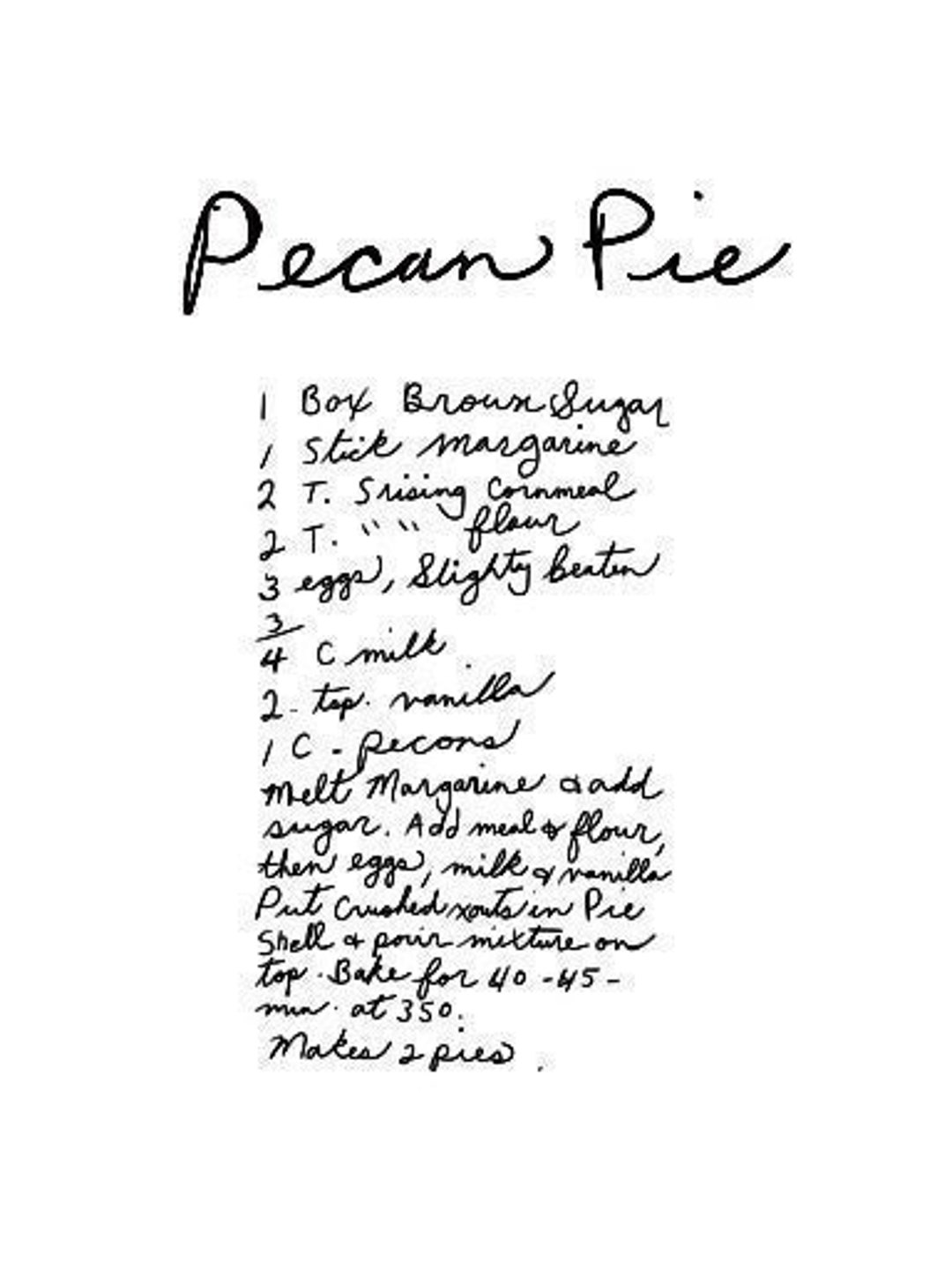 Digital Copy of Handwritten Recipes or Letters - Etsy