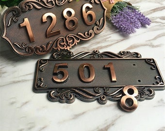 Plastic House Number Plaque - Etsy
