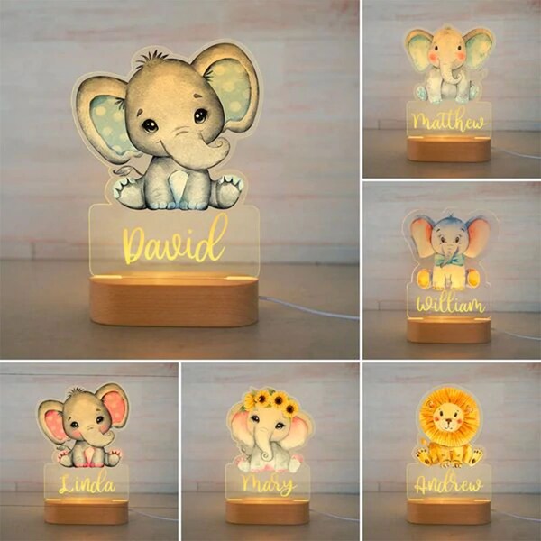 Elephant Night Light - Etsy