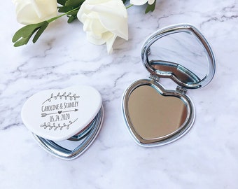 Heart Shaped Compact Mirror - Etsy