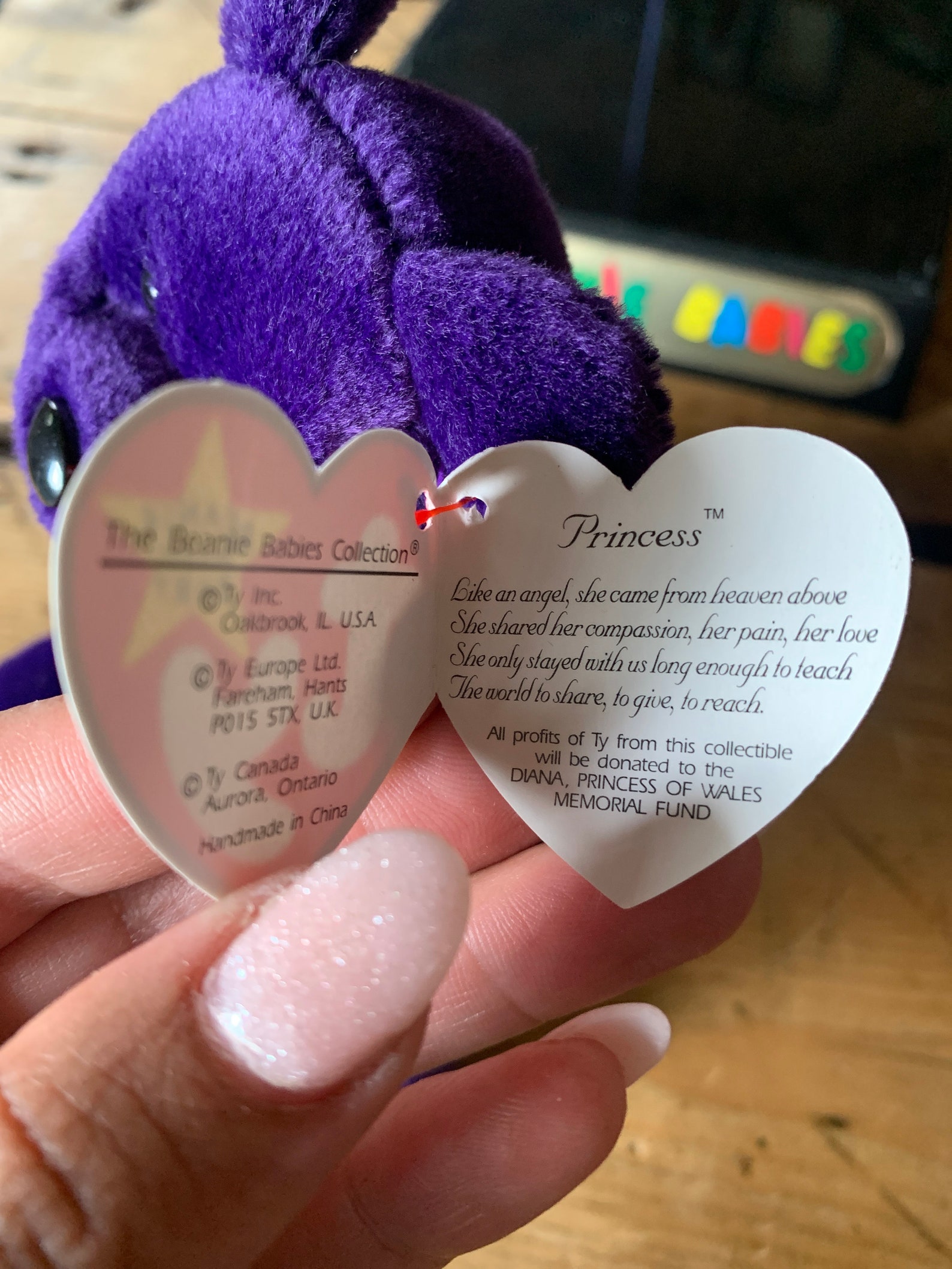 Rare Beanie Baby - Princess Diana Bear - Etsy