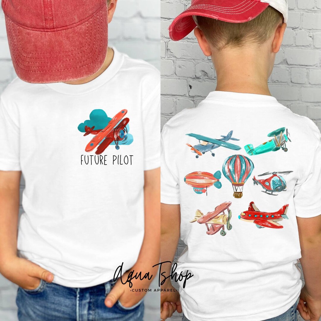Future Pilot Shirt for Kids, Plane Cute Shirt,kids Airplane Shirt,pilot ...