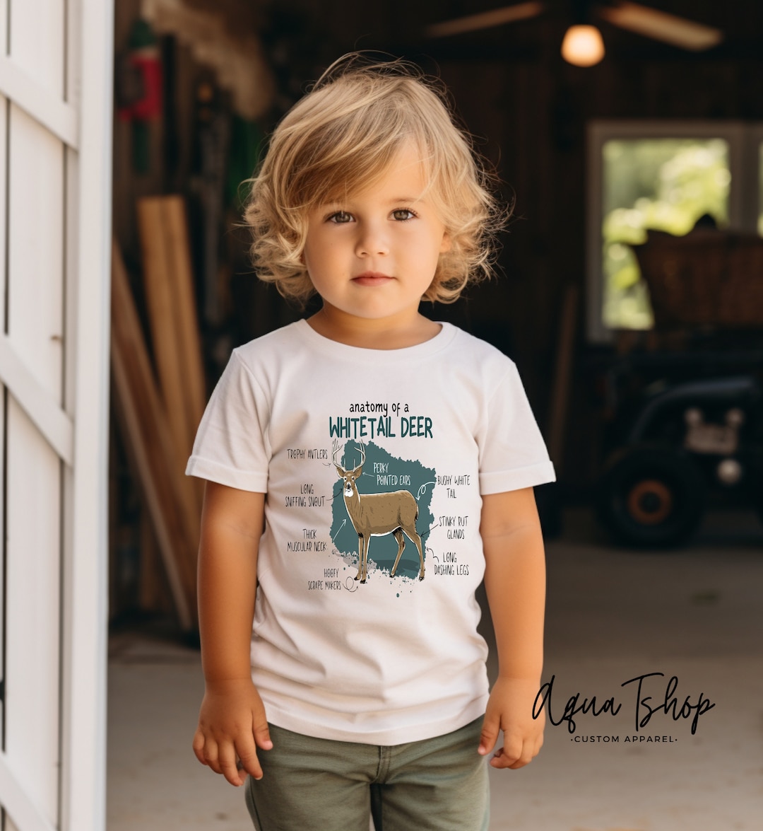 Anatomy of A Whitetail Deer, Hunt Club Shirt, Deer Hunter T-shirt ...
