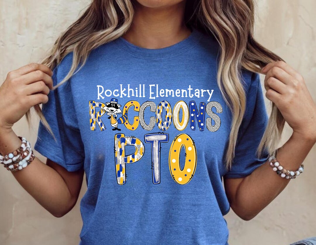 Custom PTO Shirt, PTO School Spirit, Custom Mascot, Rockhill Elementary ...