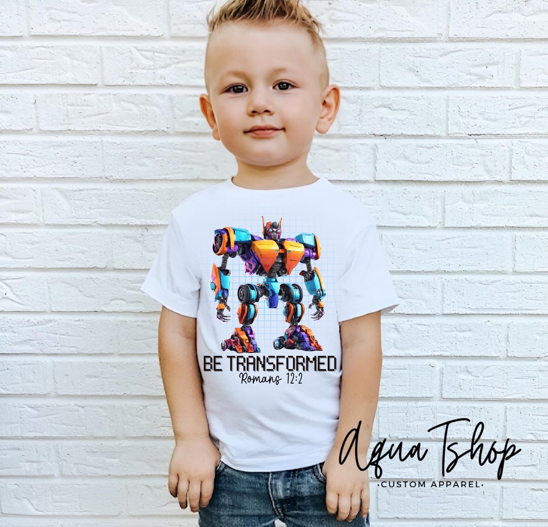Christian Shirts for Kids, Bible Verse Shirt for Kids, Be Transformed ...