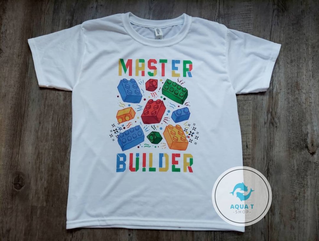 Master Builder, Building Blocks, Toys, Games, Birthday, Boy Shirts ...