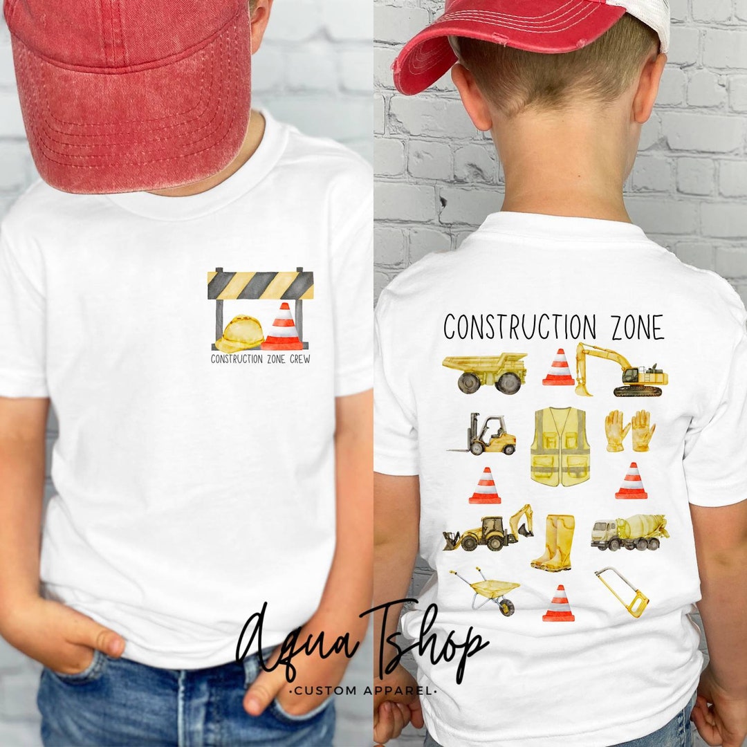 Construction Zone Crew Shirt, Just A Boy Who Loves Construction Trucks ...