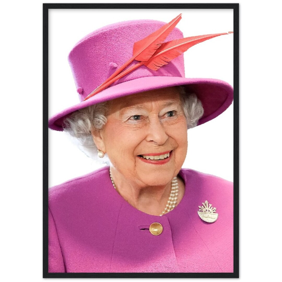 Queen Elizabeth II Premium Matte Paper Wooden Framed Poster - Etsy