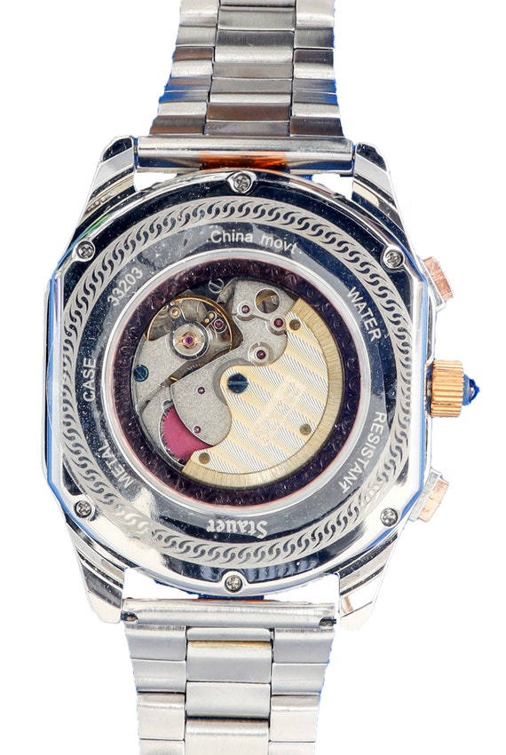 Stauer Versailles Automatic Watch for Men – Black-Dia… - Gem