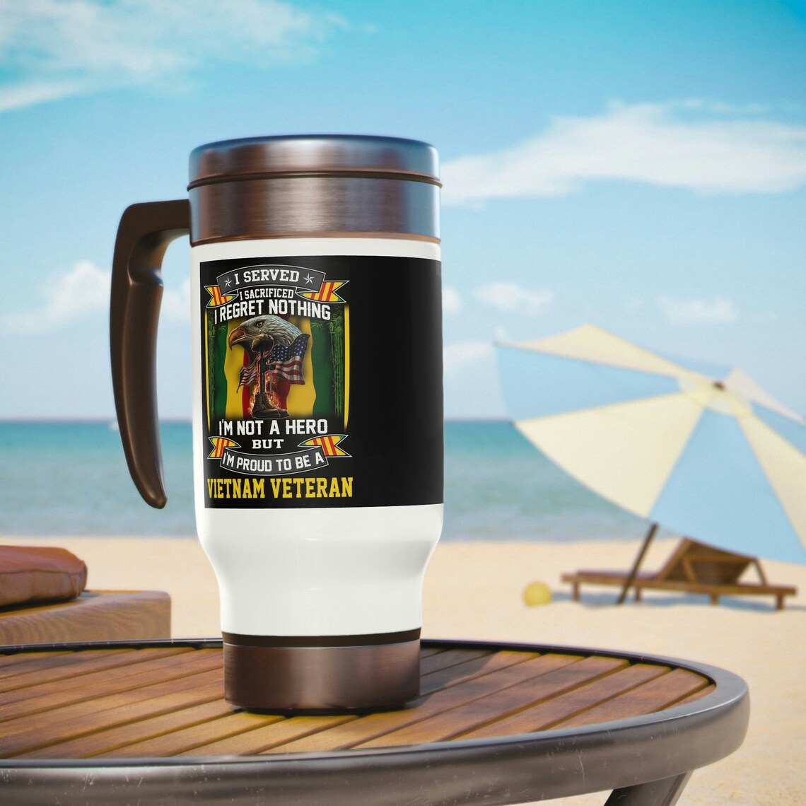 I'm Proud to Be a Vietnam Veteran - Stainless Steel Travel Mug With ...