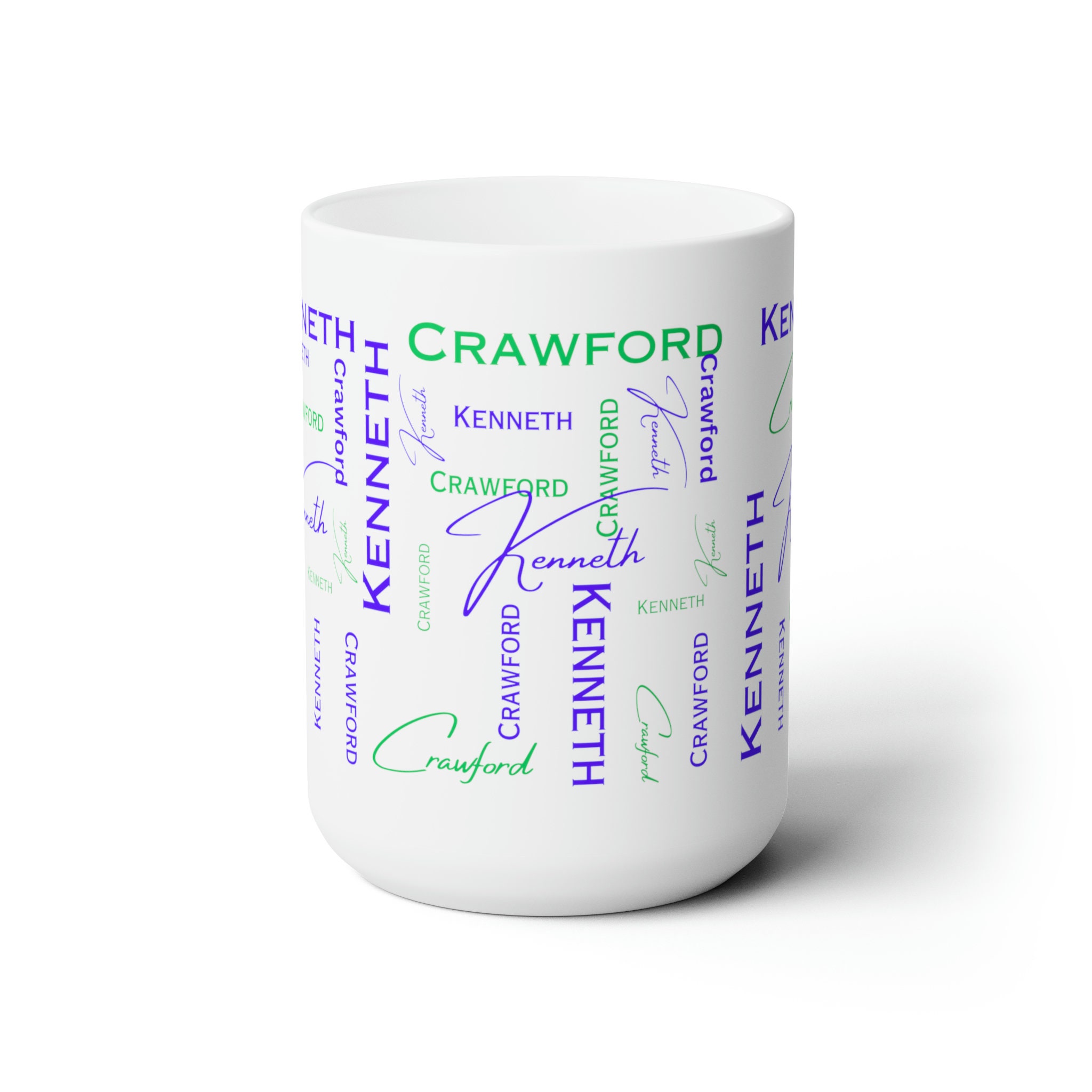 Personalized Word Art Mug: A Unique Blend of Name and Design - Etsy