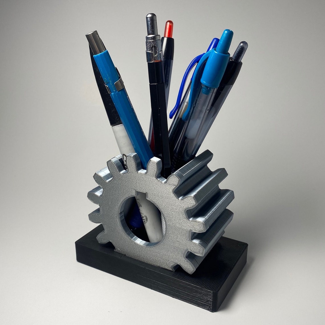 Spur Gear Desktop Organizer, 3D Printed Pen and Pencil Holder ...