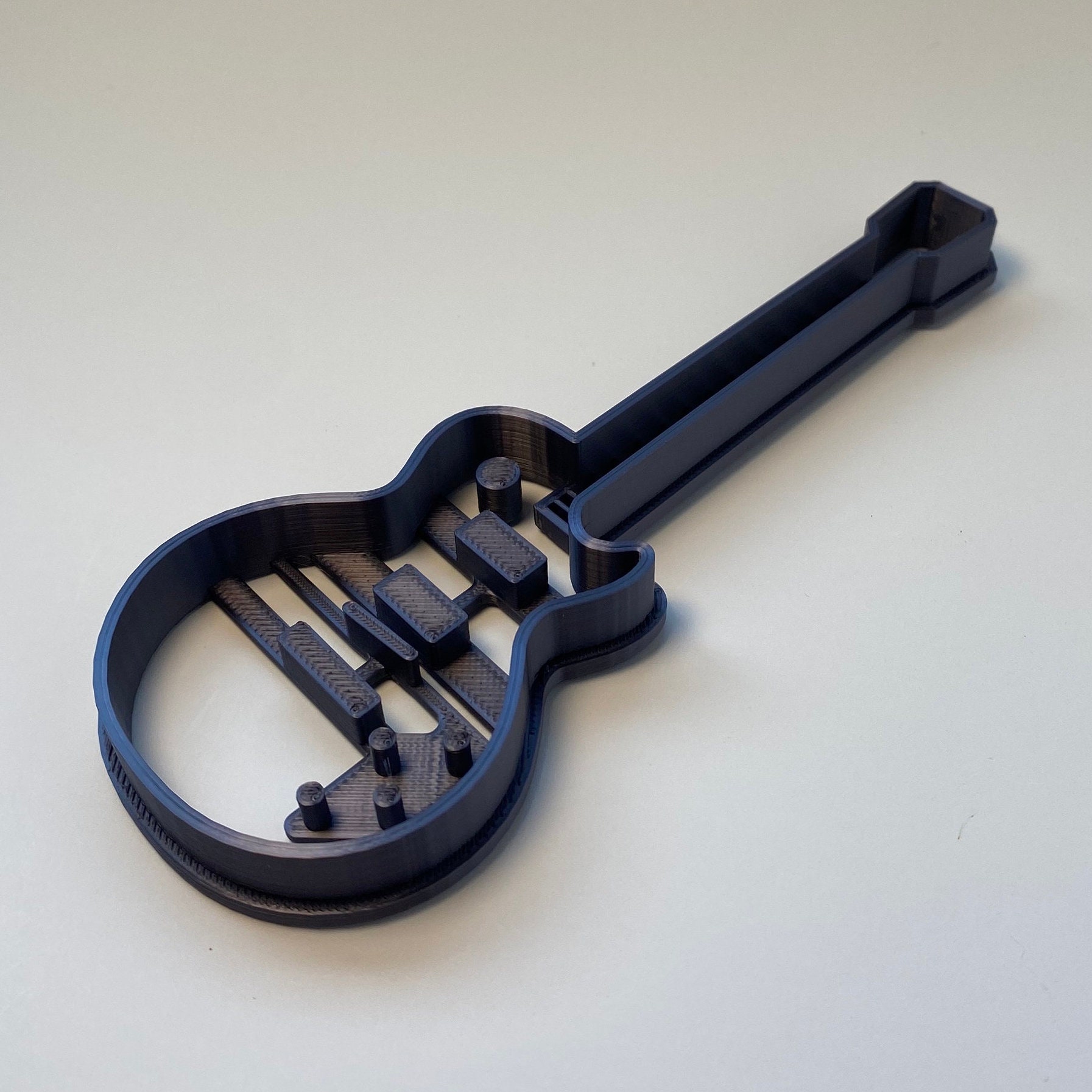 Les Paul Guitar Cookie Cutter, 3D Printed Les Paul Style Outline or ...
