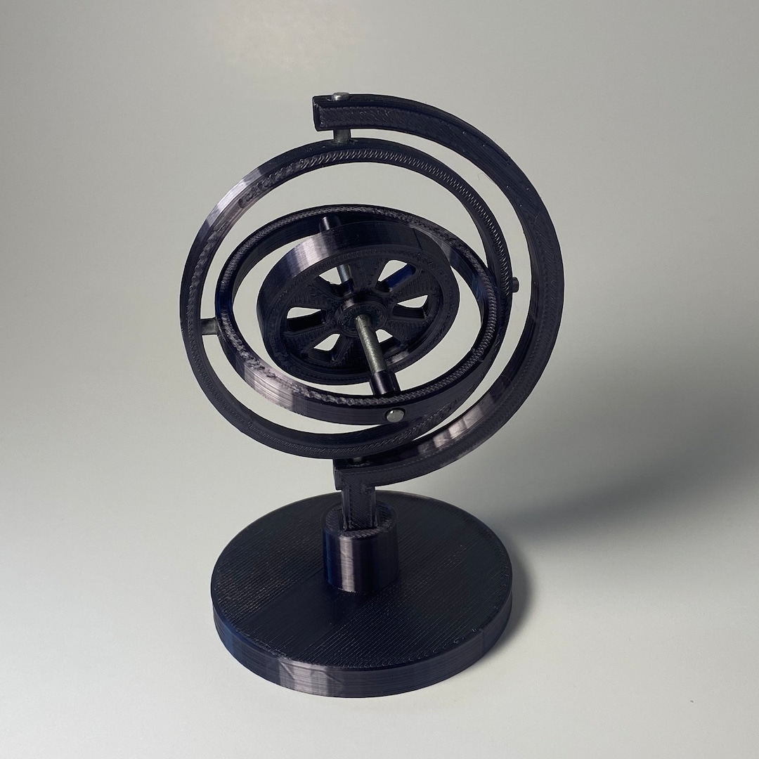 Gyroscope Desk Toy, 3D Printed Desk Ornament - Etsy