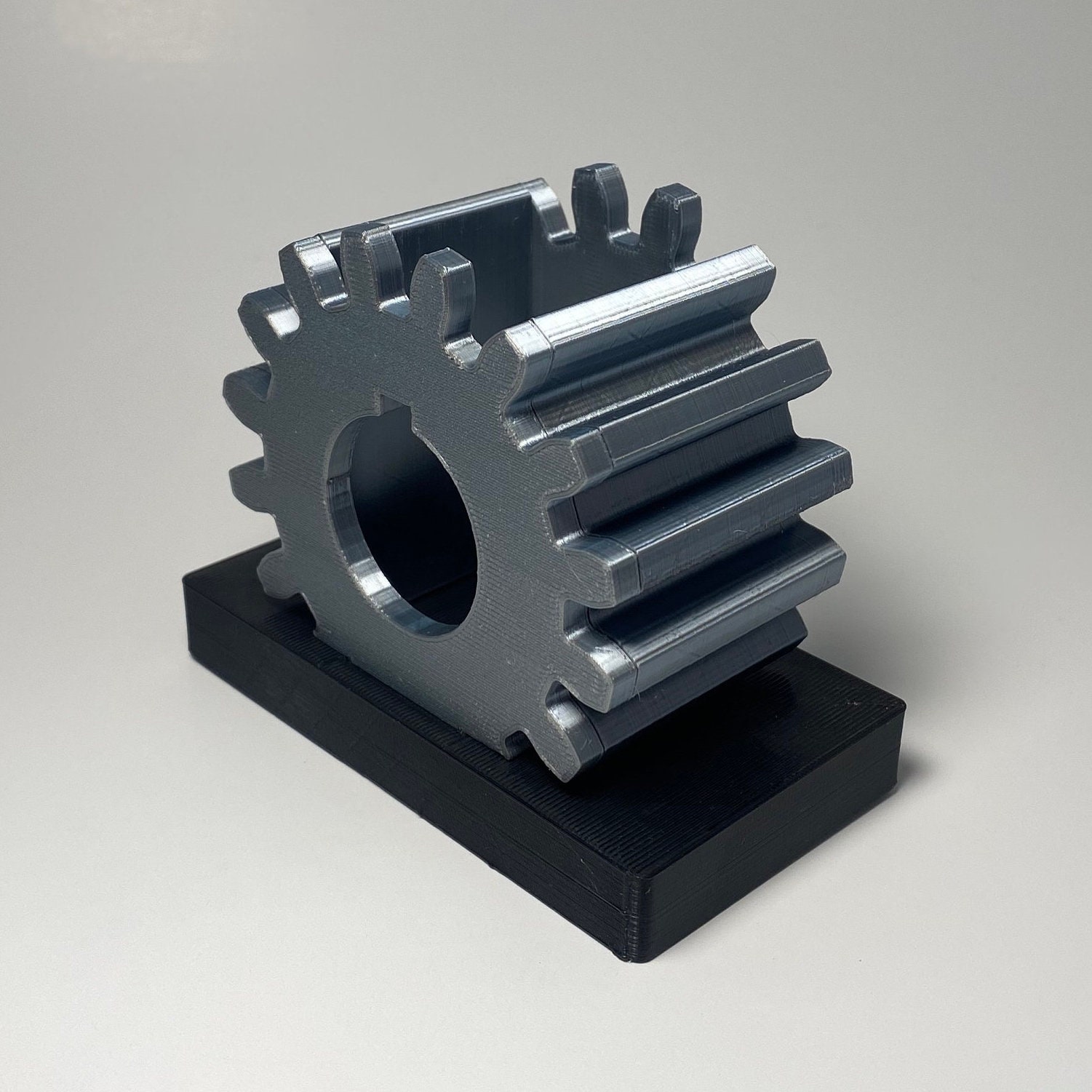 Spur Gear Desktop Organizer, 3D Printed Pen and Pencil Holder ...