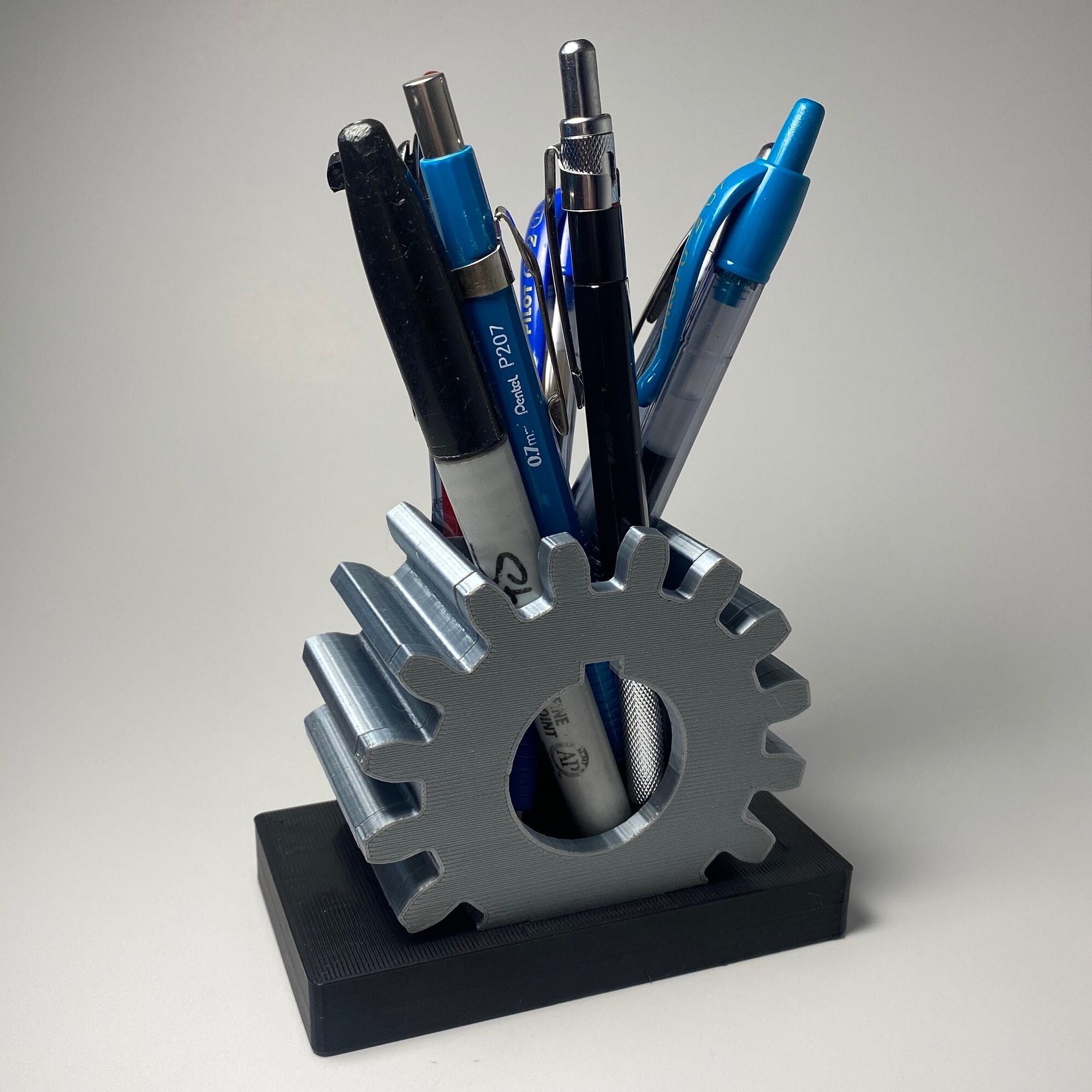 Spur Gear Desktop Organizer, 3D Printed Pen and Pencil Holder ...