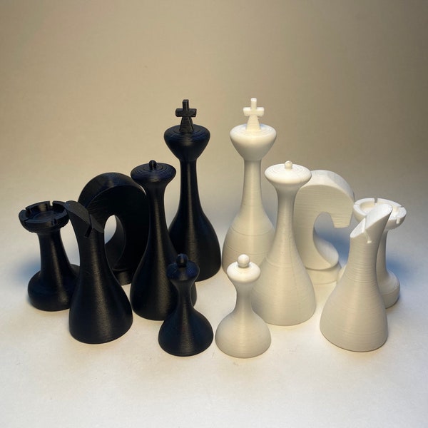 Modern Chess Set - Etsy